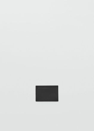 Mango Kartenhalter in Saffiano-Optik schwarz - Damen - Einheitsgr&ouml;&szlig;e - MANGO