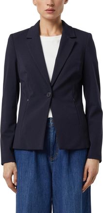 Comma Taillierter Blazer aus weichem Jersey mit Rei&szlig;verschlusstaschen