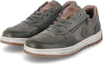 Rieker 37029-24 Chaussures Basses &agrave; Lacets synth&eacute;tiques pour Homme Marron, Vert 52., 42 EU