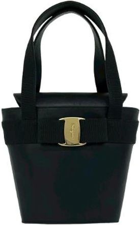 Ferragamo Sac cabas en cuir Pre-owned - Femme - Pre-owned - Noir - Taille: ONE Size