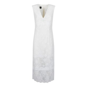 Pinko Pinko, Femme, Robes, Blanc, Taille: 42 FR Robe Midi Audrey