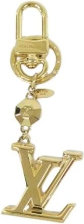 Louis Vuitton unisex, Pre-owned, Jaune, Taille: ONE Size Porte-cl&eacute;s en tissu Pre-owned