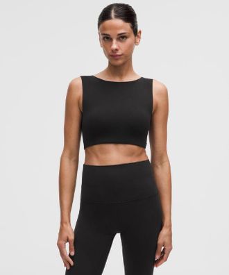 lululemon Bend This BH mit U-Ausschnitt und U-Boot-Ausschnitt Leichter Halt A-C-Cups f&uuml;r Frauen - Gr&ouml;&szlig;e XXS/XS in Black