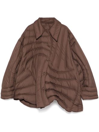 JNBY doudoune à design asymétrique - Marron