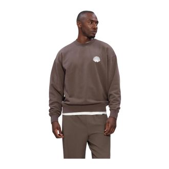 New Amsterdam Surf Association Logo Crewneck - - Sweatshirts & Hoodies - Herren - Braun - S