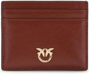 Pinko Pinko, Femme, Accessoires, Rouge, Taille: ONE Size Bos Taurus Wallet