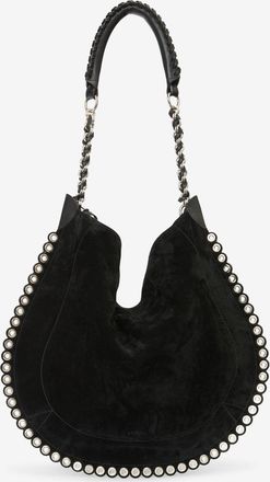 Isabel Marant Porte Epaule Oskan Hobo Soft - Femme - Noir Et Argenté - Isabel Marant