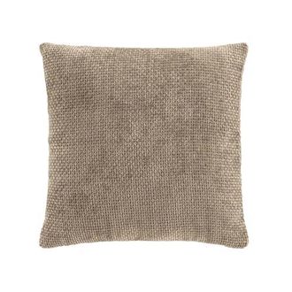 Douceur d'Int&eacute;rieur Kissen mit abnehmbarem Bezug, 45 x 45 cm, Leo Sand, Chenille-Samt