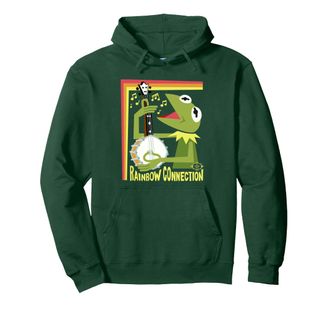 Disney The Muppet Movie Kermit Rainbow Connection Stylized Pullover Hoodie