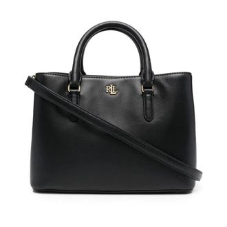 Ralph Lauren Schwarze Casual Mittlere Satchel Tasche - - Bags - Damen - Schwarzk - ONE SIZE