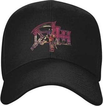 Generic Casquette de Baseball Homme, Casquette Punk Custom Punk Deaths Heavy Metal Casquette de Baseball Hommes Femmes Groupe de Rock Respirant Chapeau Papa P