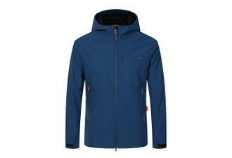 Blue Wave Softshelljacke Mads Herren Jacke Mads mit Fleecefutter und angeschnittener Kapuze