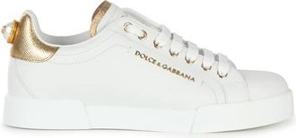 Dolce & Gabbana Femme, Chaussures, Blanc, Taille: 37 EU Portofino Baskets