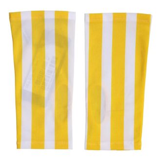 Dolce & Gabbana Femme, Accessoires, Jaune, Taille: ONE Size Gants sans doigts en nylon longueur poignet