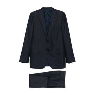 Brioni Single Breasted Suits - - Suits - Herren - Blau - L