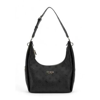 Guess Phoebe Hobo Schultertasche - - Bags - Damen - Schwarzk - ONE SIZE