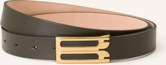 Victoria Beckham Ledergürtel gruen