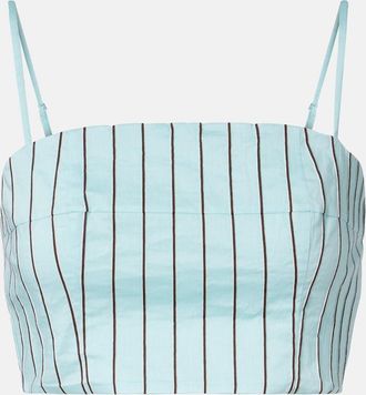 Staud Cropped-Top Federico aus einem Baumwollgemisch