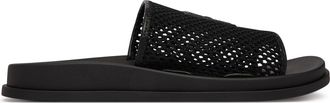 Calvin Klein Pantoletten Calvin Klein Mesh Mule Slides HW0HW02889 Schwarz