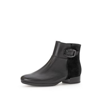Gabor Damen Ankle Boots, Frauen Stiefeletten,Komfortable Mehrweite (H),knöchelhoch,reißverschluss,Stiefel,schwarz(Mic/schwla),40.5 EU / 7 UK