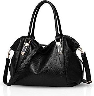 Nicole & Doris Nicole&Doris Sac Souple Nouveau Sac Dames Classique de la Mode Casual Sac bandoulière Portable Femmes Messenger Sacs Femme Sac à Main(Black)
