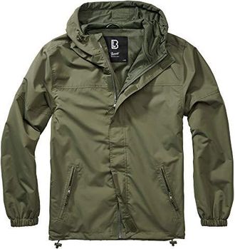 Brandit Summer Windbreaker Frontzip, Coupe-vent dété zippé sur le devant Mixte, Frontzip-Oliv