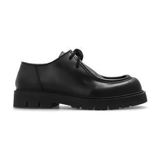 Bottega Veneta Homme, Chaussures, Noir, Taille: 45 EU Chaussures en cuir Haddock