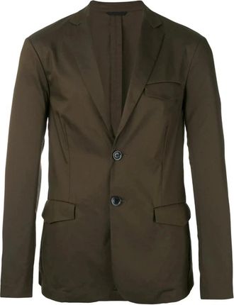 Emporio Armani Blazer Revers Contrasto - Homme - Vestes - Brun - Taille: L