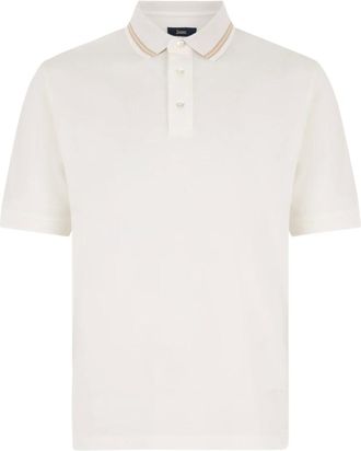 Herno Homme, Tops, Blanc, Taille: XL Polo en Piqu&eacute; de Coton