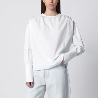 Alaia Poplin blouse with ruffles