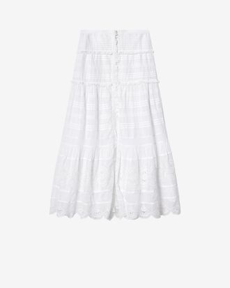 Isabel Marant Jupe Paoline - Femme - Blanc - Taille 34 - Marant &Eacute;toile