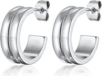 Elli Créoles épaisses - Argenté