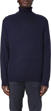 A|X Armani Exchange Homme, Pulls, Bleu, Taille: L Pull Col Roul&eacute; en M&eacute;lange de Laine