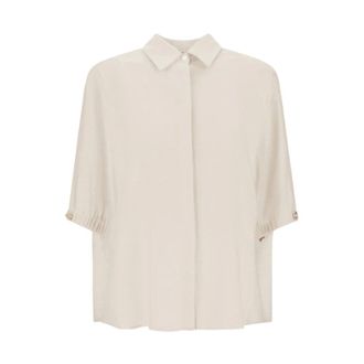 Herno Femme, Blouses et Chemises, Beige, Taille: 42 FR Herno Chemises