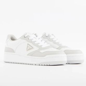 Guess Femme, Chaussures, Blanc, Taille: 39 EU Baskets Urbains Élégants Fusion