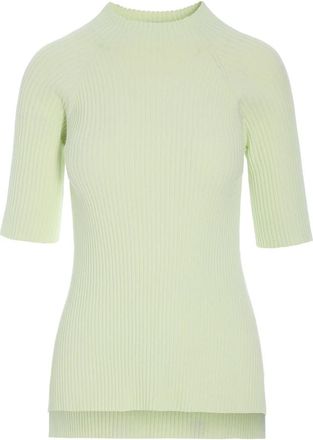 Bitte Kai Rand Femme, Pulls, Vert, Taille: 46 FR Blouse &agrave; col roul&eacute; c&ocirc;tel&eacute;e