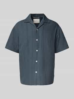 Premium by Jack & Jones Regular Fit Freizeithemd aus Baumwoll-Mix mit Leinen-Anteil Modell MONTANA