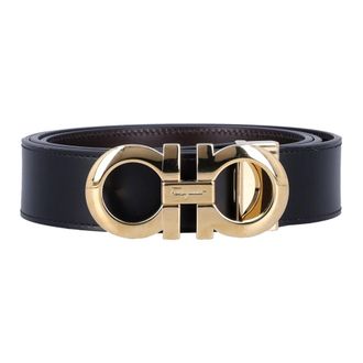 Ferragamo Schwarzer Hickory Gancini G&uuml;rtel - - Accessories - Herren - Schwarzk - 105 CM