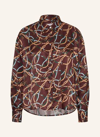 Robert Friedman Robert Friedman Hemdbluse Renee Aus Seide braun