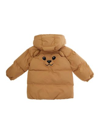 Moschino Quilted Polyester Down Jacket - Brown
