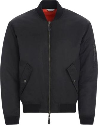 Guess Homme, Vestes, Noir, Taille: XL Nylon Bomber Jacket