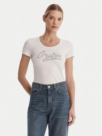 Guess T-Shirt W6RI24 J1314 Wei&szlig; Regular Fit
