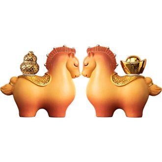 Generico Figur des Jahres des Pferdes, 2 St&uuml;ck, Schreibtischdekoration, Pferdefigur 2026, f&uuml;r Sammler, Bastelliebhaber, Haus, B&uuml;ro, Wohnzimmer, Schlafzimmer