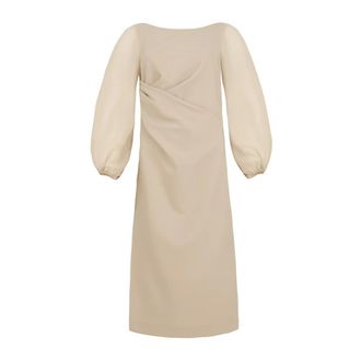 D.exterior Damen, Kleider, Beige, LGr&ouml;&szlig;e