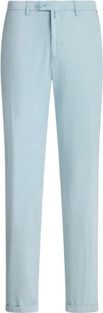 Kiton Homme, Pantalons, Bleu, Taille: W35 Pantalon Chino en Coton