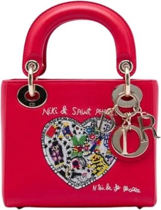 Dior Sac bandouli&egrave;re Lady Dior doccasion - Femme - Pre-owned - Rouge - Taille: ONE Size