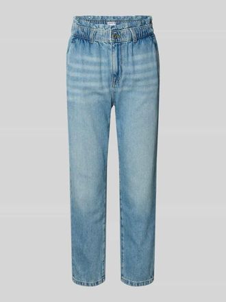 Jake*s Casual Mom Fit Jeans im Used-Look mit elastischem Bund