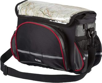 Cytec Fahrrad/Lenker-Tasche Travel II, Grau/Schwarz, 30 x 14 x 21 cm, 9 Liter, 4032434