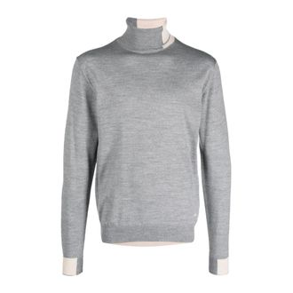 Manuel Ritz Herren Rundhals Pullover- Wolle - - Knitwear - Herren - Grau - S