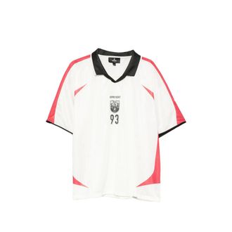 Represent Spike Logo-print Polo-collar T-shirt